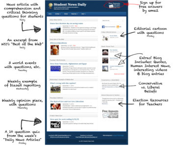 Here is a quick overview of our home page: