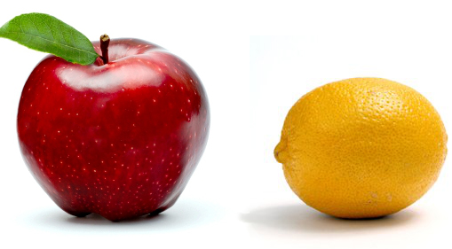 Comparing Apples and Lemons