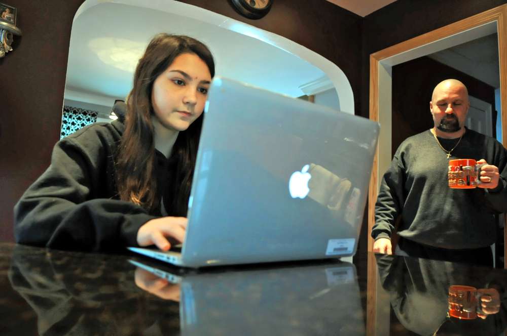 Snow day’s virtual classroom: lessons at home