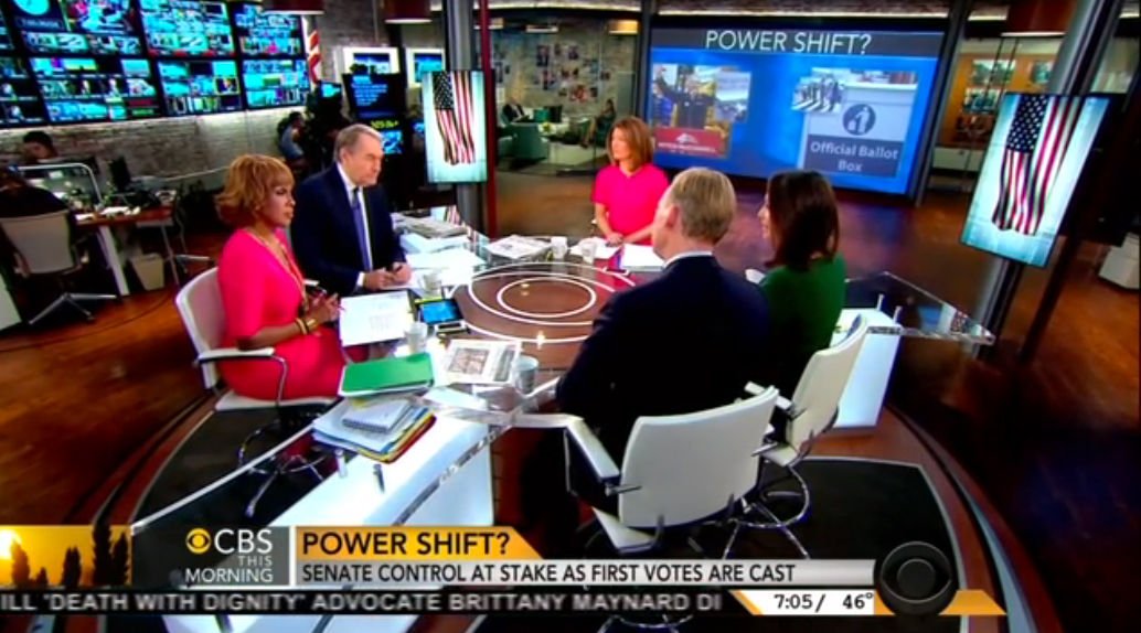 CBS Interprets Midterm results differently than ABC, NBC