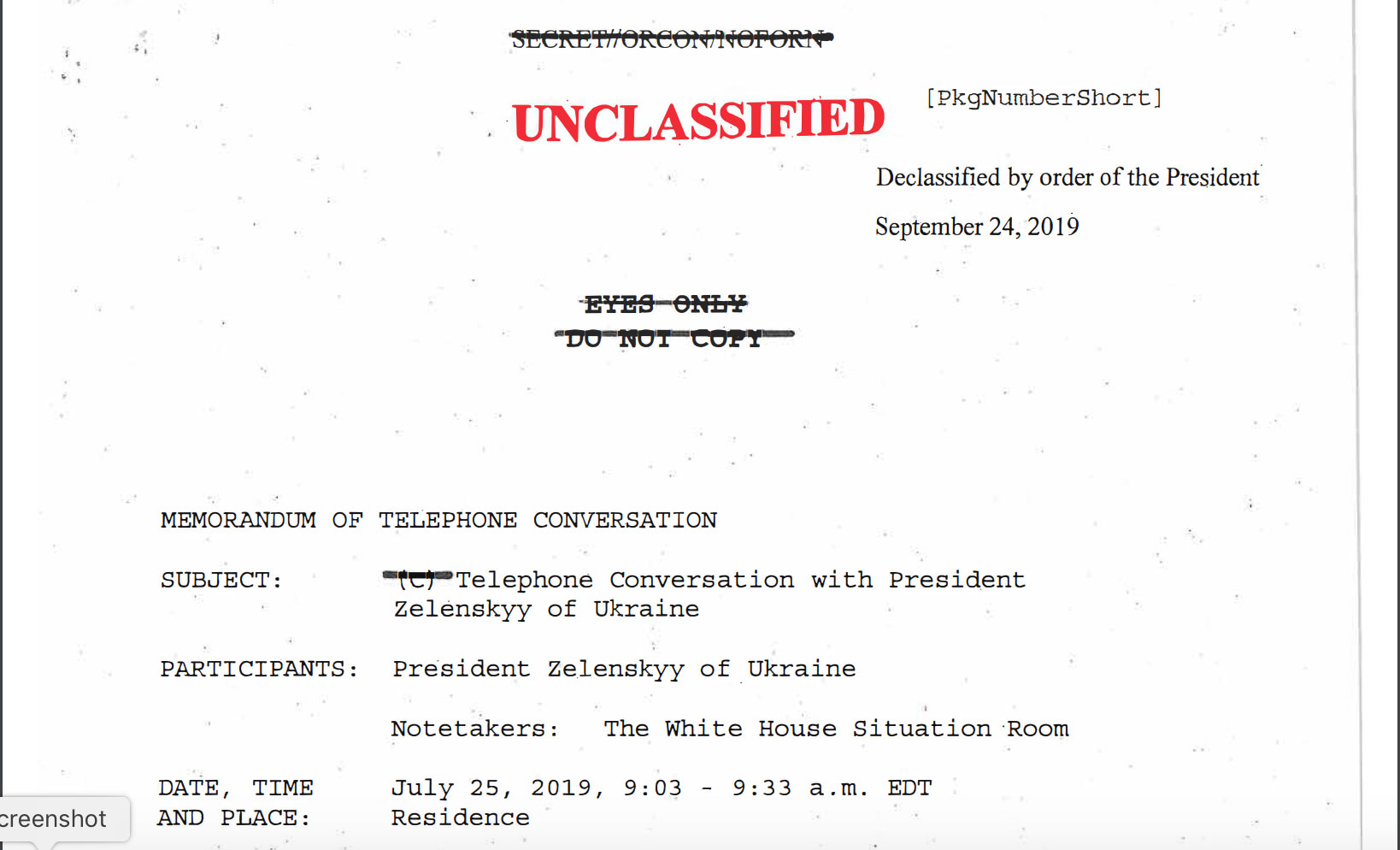 Latest impeachment attempt